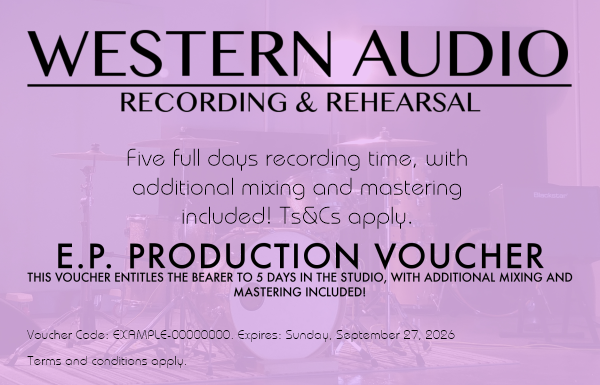 Western Audio Recording Studio - eVouchers